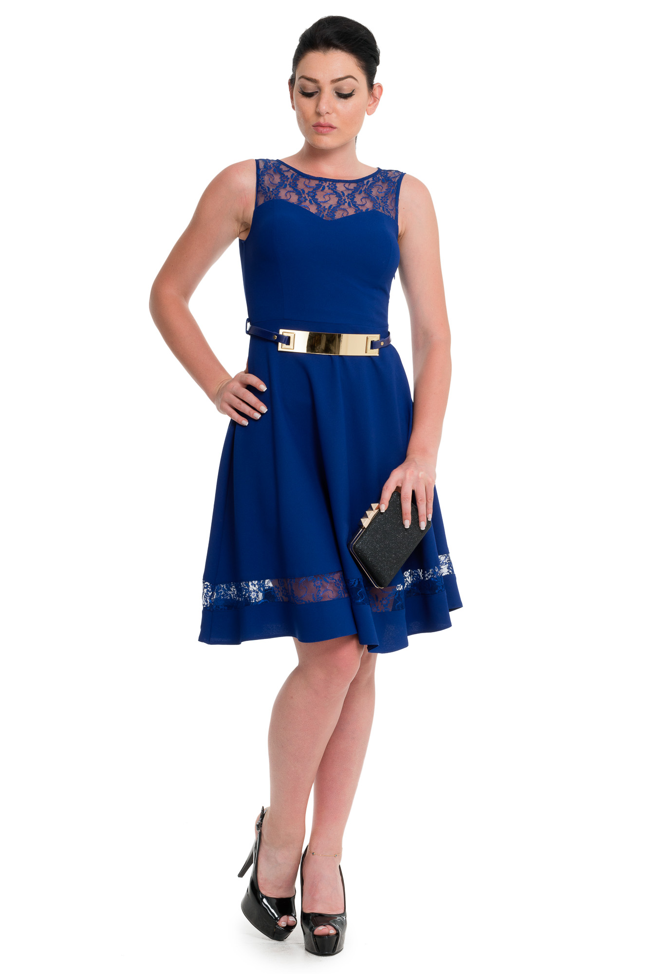 Short Sax Blue Night Dresses N98387 | Abiyefon.com