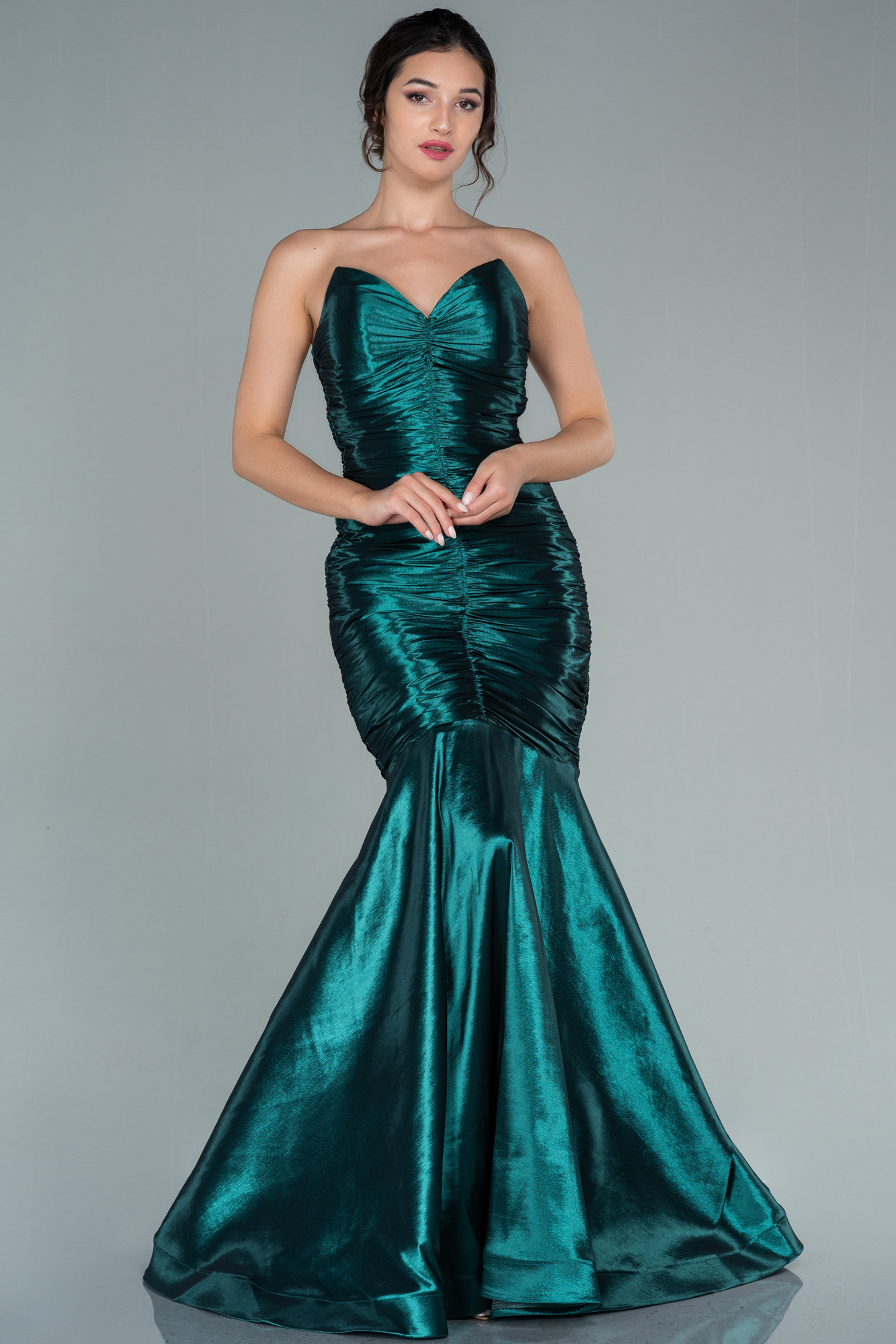 Long Emerald Green Mermaid Prom Dress ABU2526 | Abiyefon.com