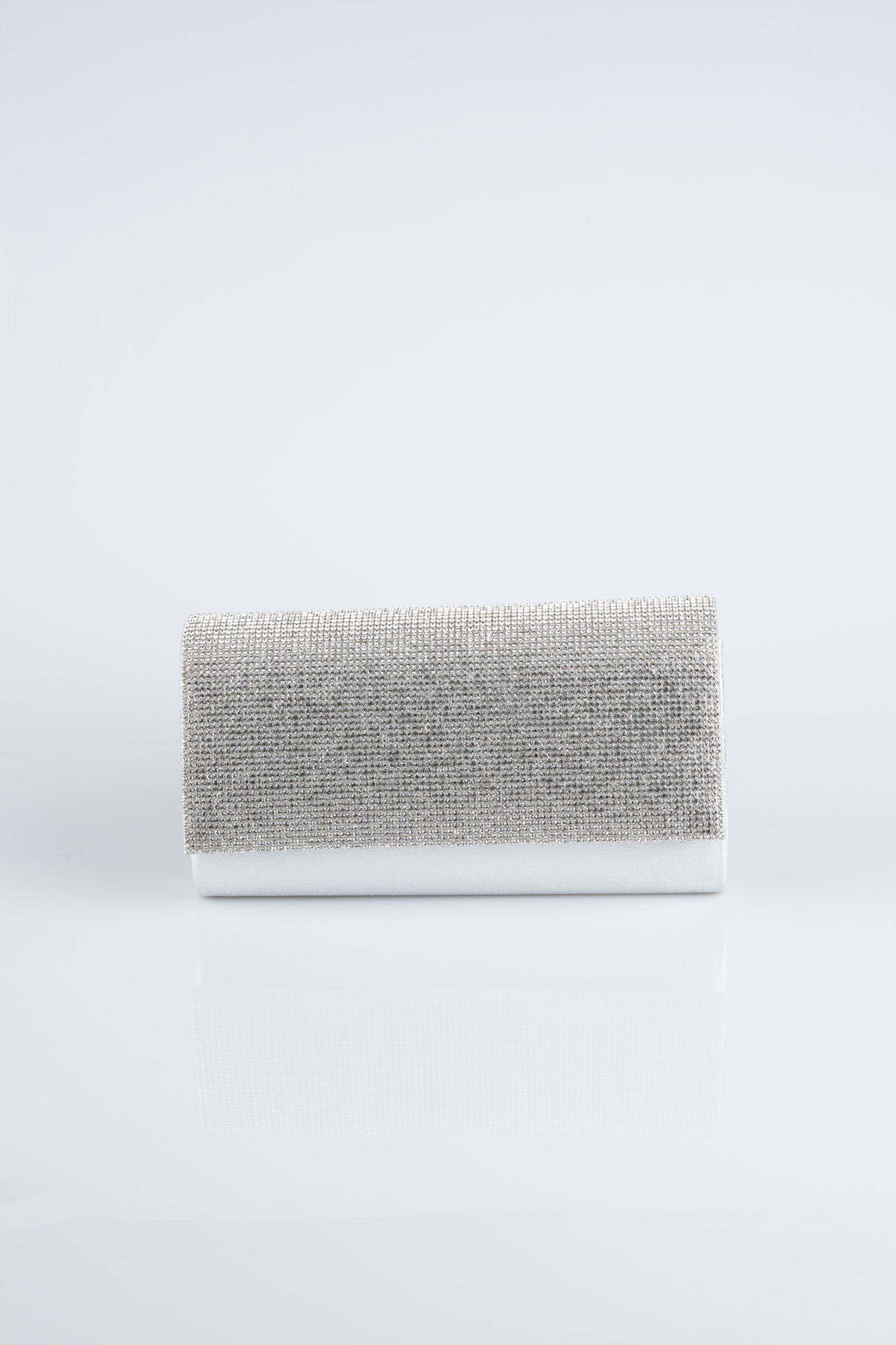 Silver Plaster Fabric Evening Bag V449 | Abiyefon.com